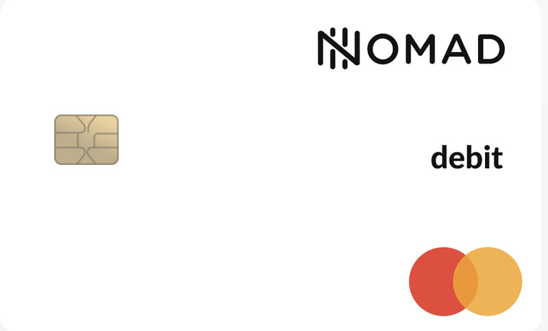 Cartão Internacional Nomad: aceito em mais de 50 países - FINPU